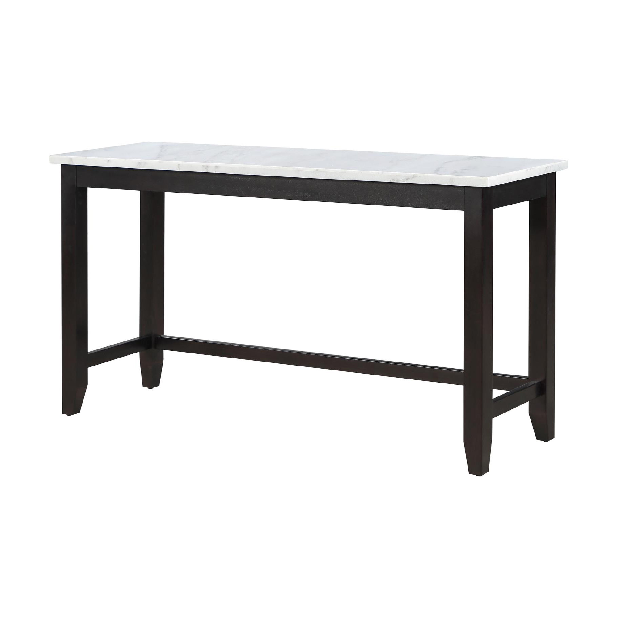 Red Barrel Studio Egarton Rectangular Counter Height Table with Marble ...