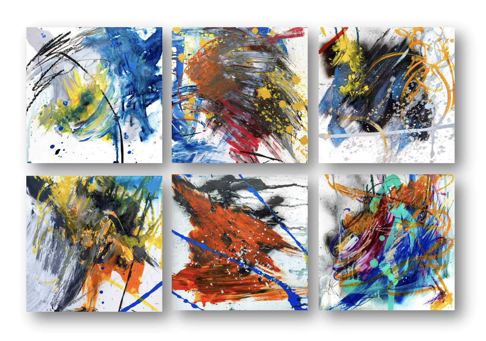 John Beard Collection Mineral Series 6 Set II by John Beard - Artist Enhanced Canvas Print | Wayfair