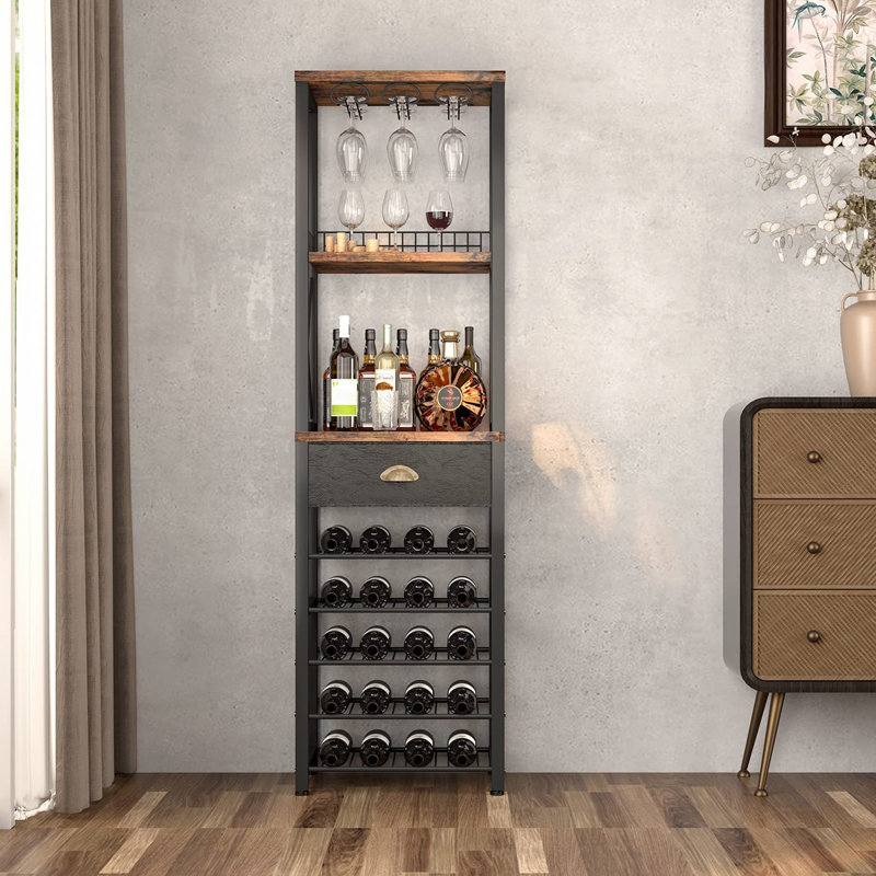 17 Stories Aki Bar with Wine Storage | Wayfair
