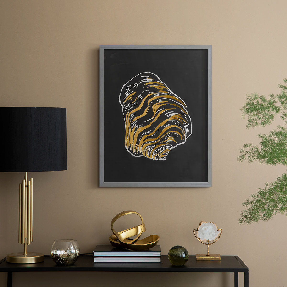 Rosecliff Heights Night Shell II Framed Print - Solid Wood | Wayfair