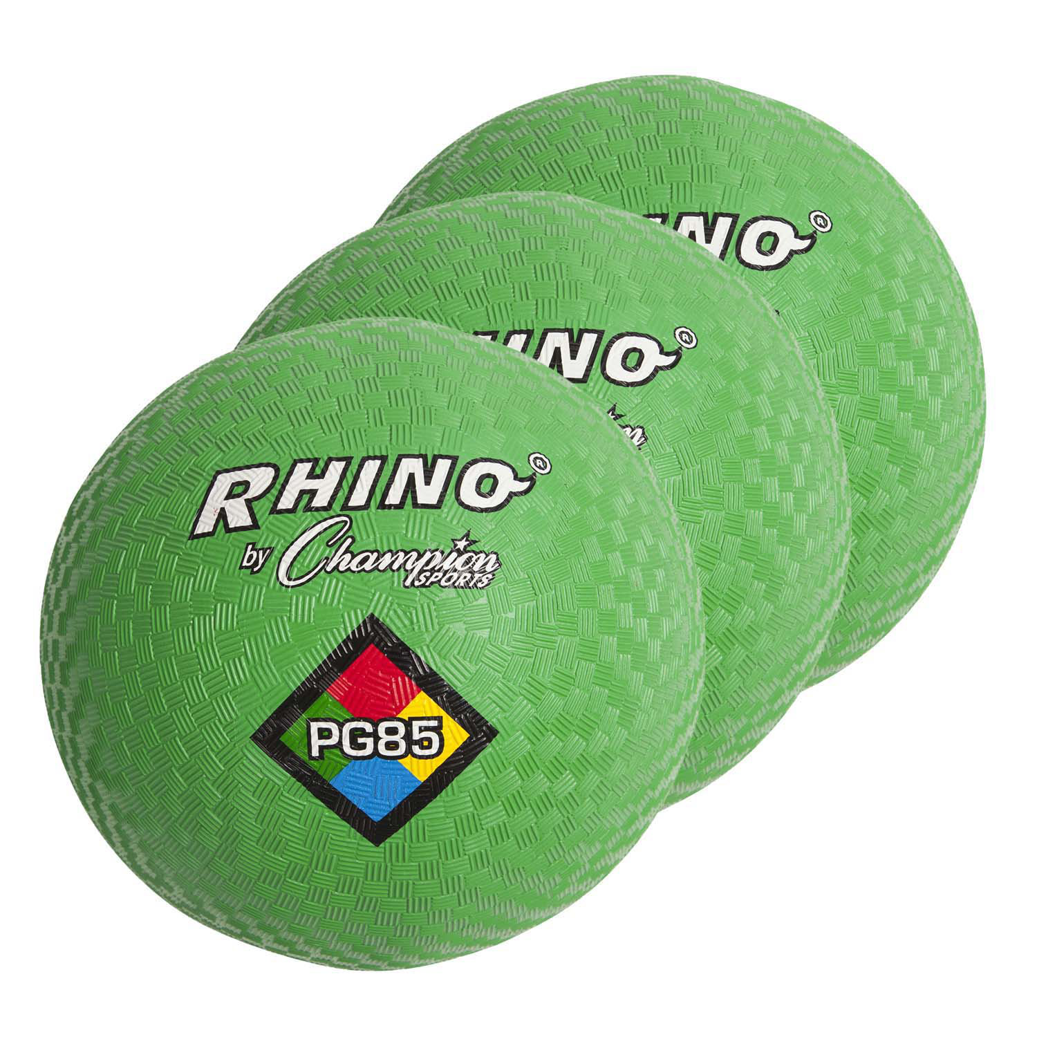 Champion Sports Playground Ball, 8-1/2", Green, Pack Of 3 | Wayfair