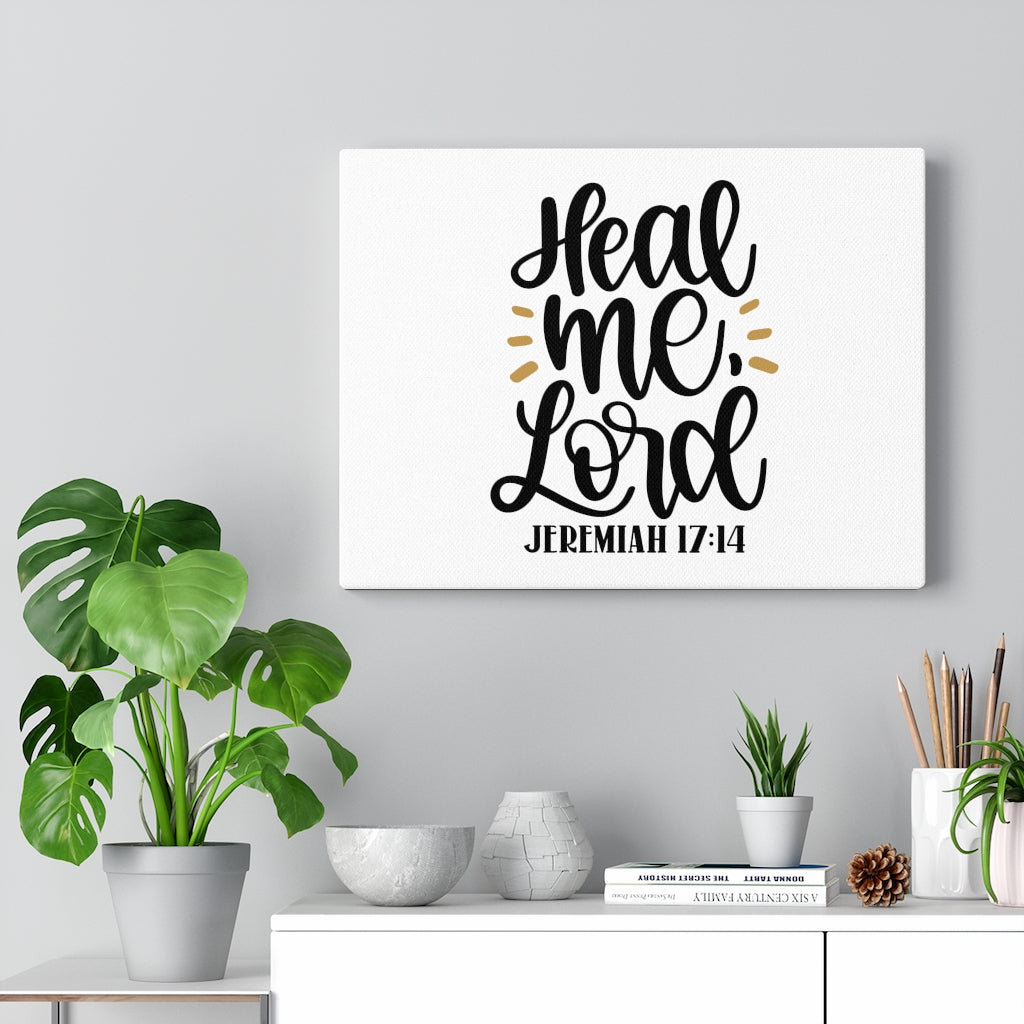 Trinx Heal Me Lord Jeremiah 17:14 Christian Wall Art Bible Verse Print ...