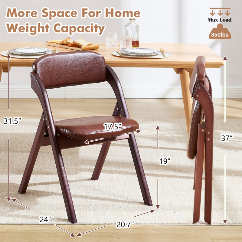 Corrigan Studio® Upholstered Padded Stackable Folding Chair | Wayfair