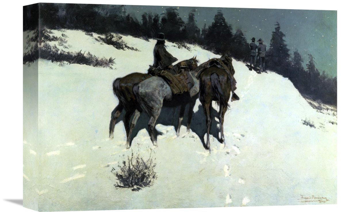 Global Gallery 'A Reconnaissance' by Frederic Remington Painting Print ...
