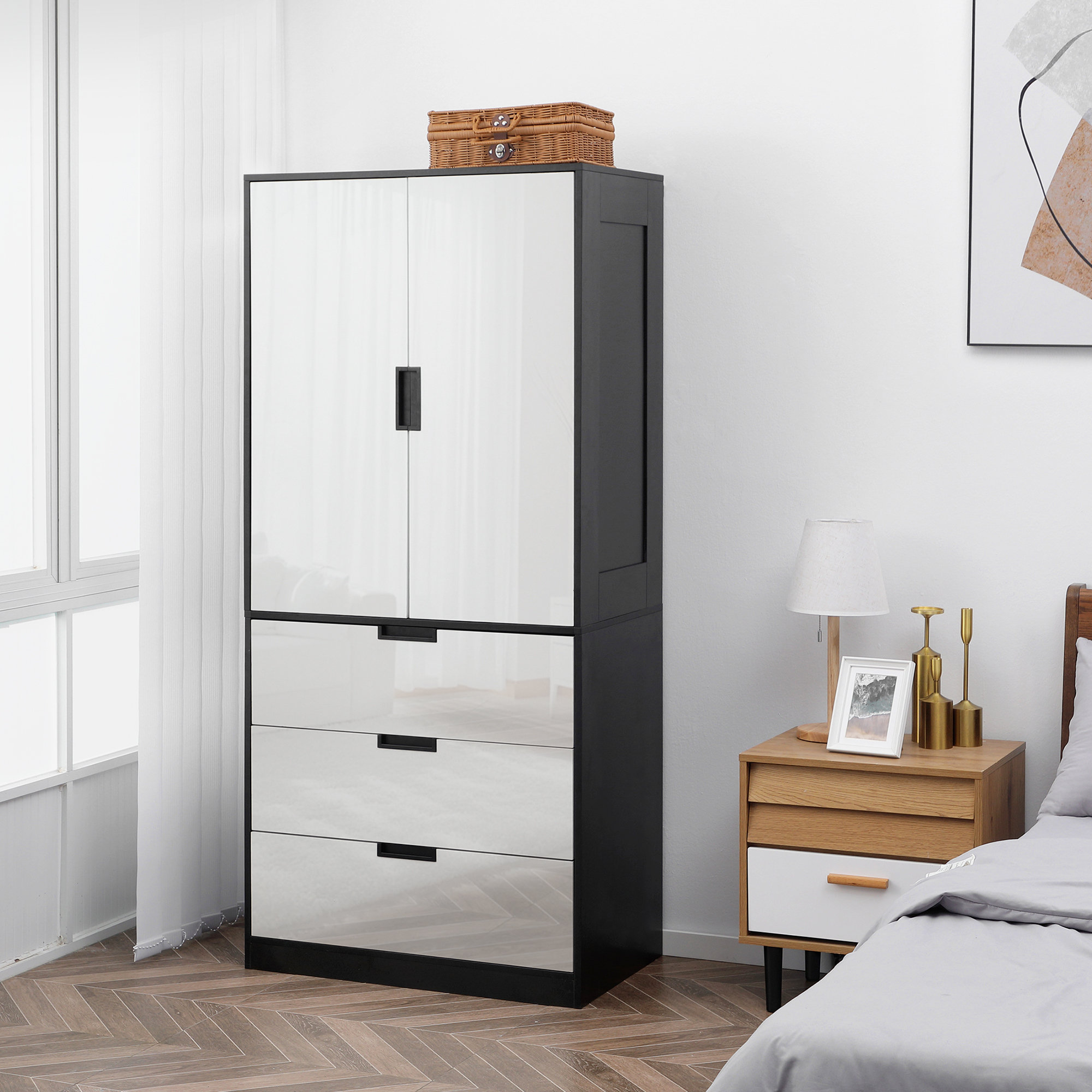 Brayden Studio 80cm Wardrobe | Wayfair.co.uk