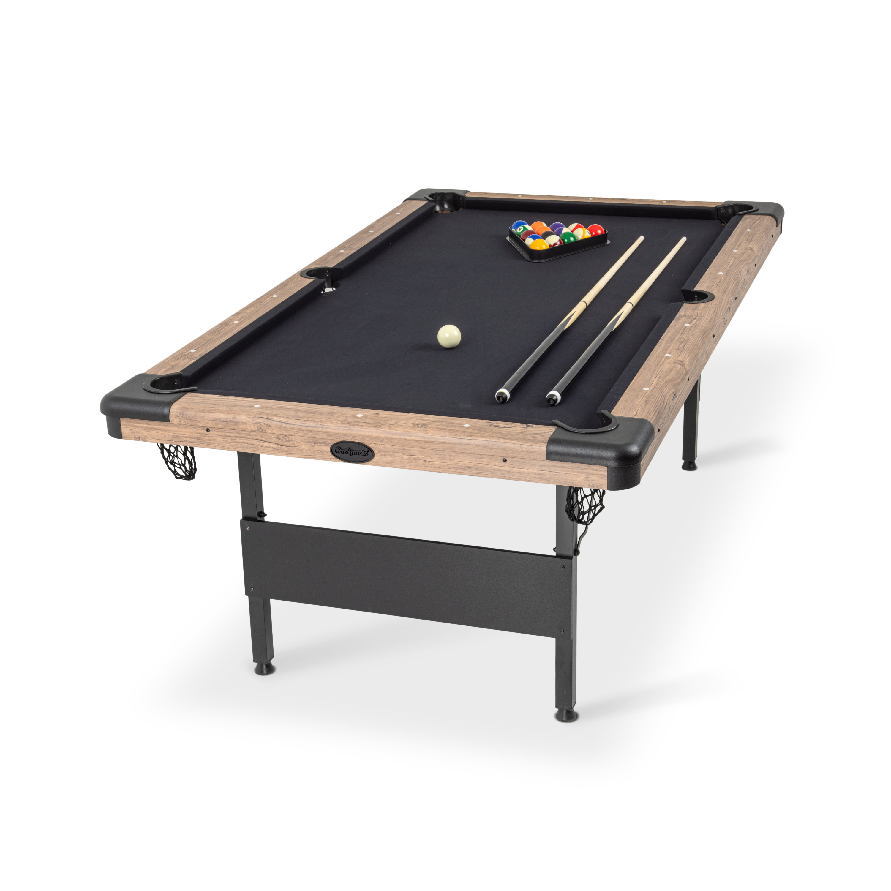 GoSports Portable Pool Table - No Assembly Required Folding Billiard ...