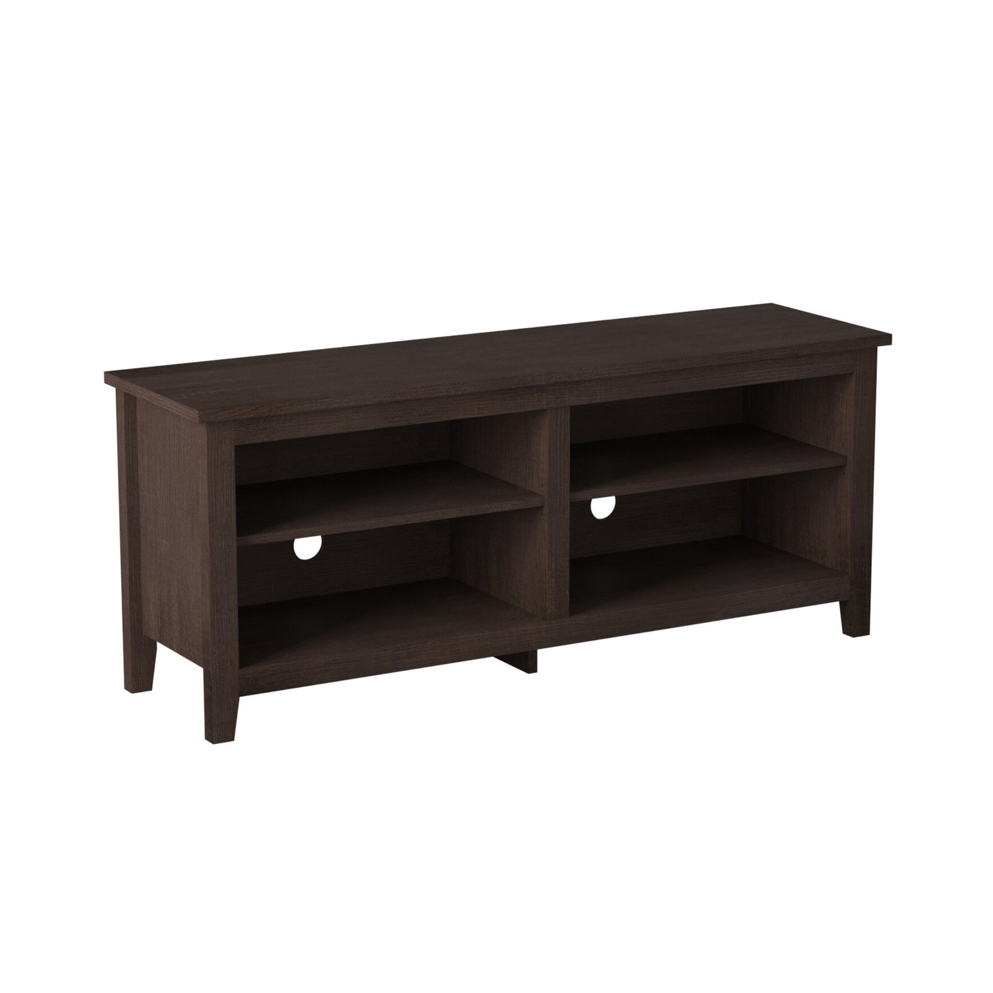 Winston Porter Classic Open-Storage TV Stand For Tvs Up To 65 - Brown ...