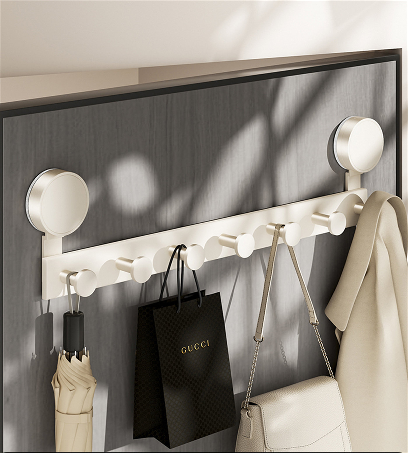 Latitude Run® Aluminum Alloy Suction Cup Hook Rack | Wayfair