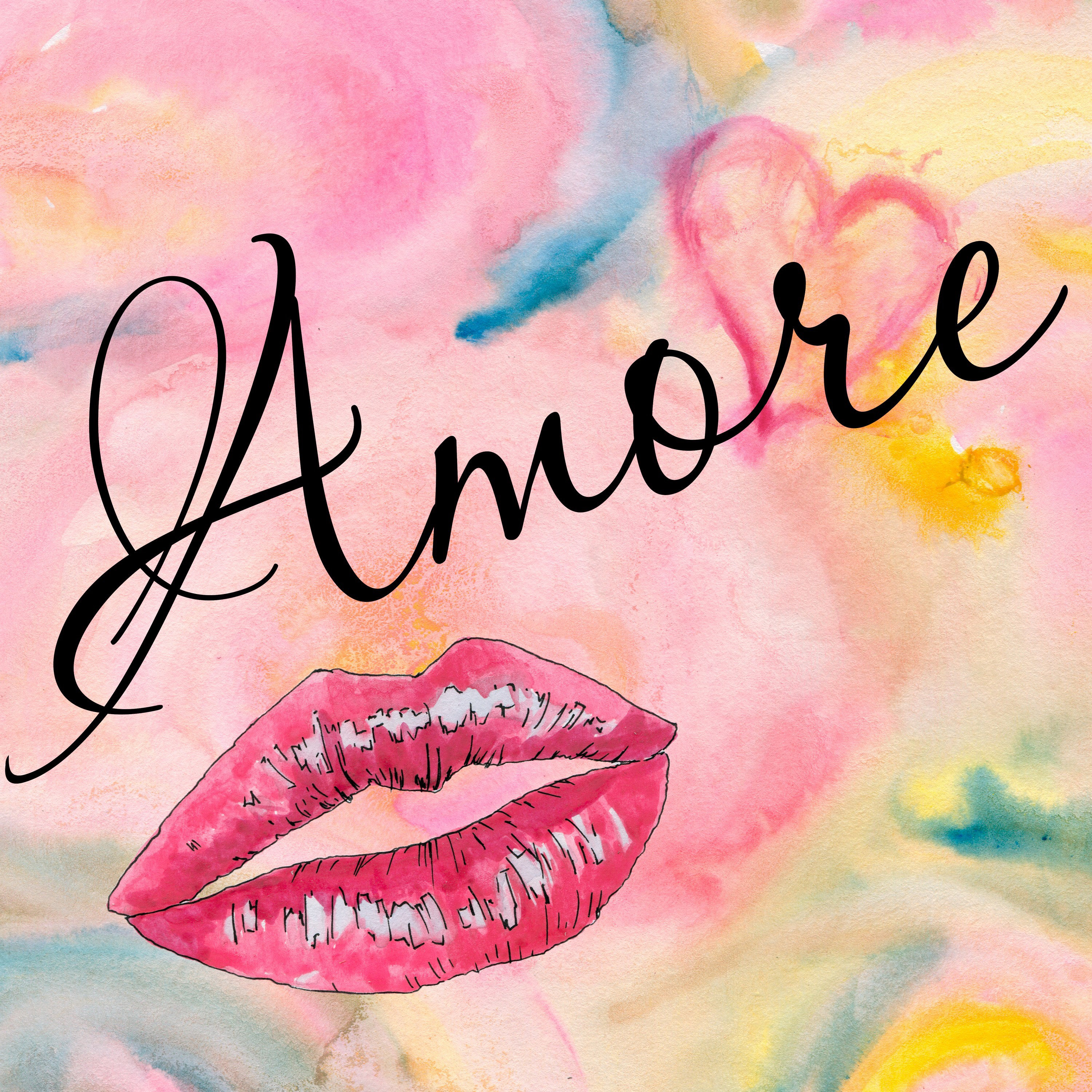 Ebern Designs Amore - Textual Art Print on Canvas | Wayfair