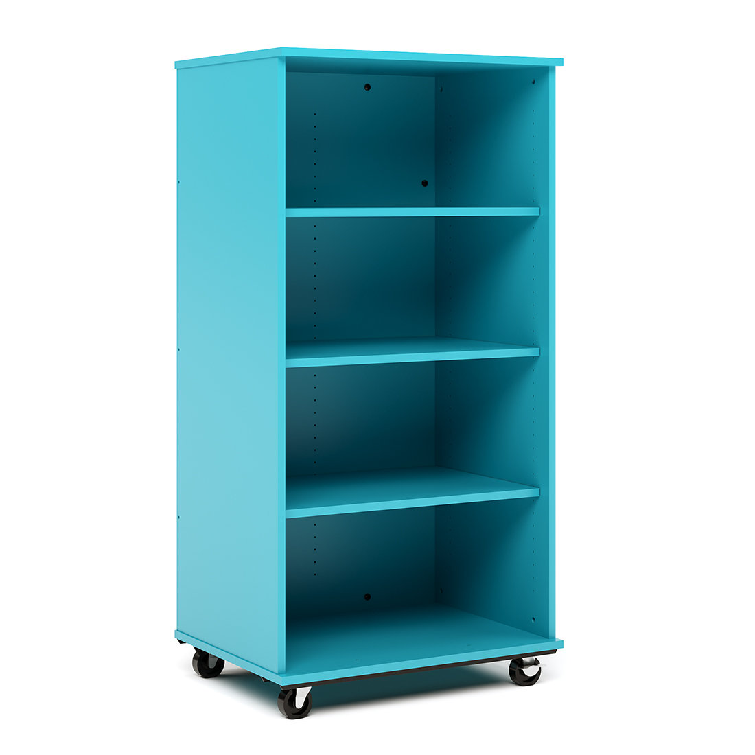 TotMate Mobile Storage Bookcase Cart with Dry Erase Back 60" H for ...