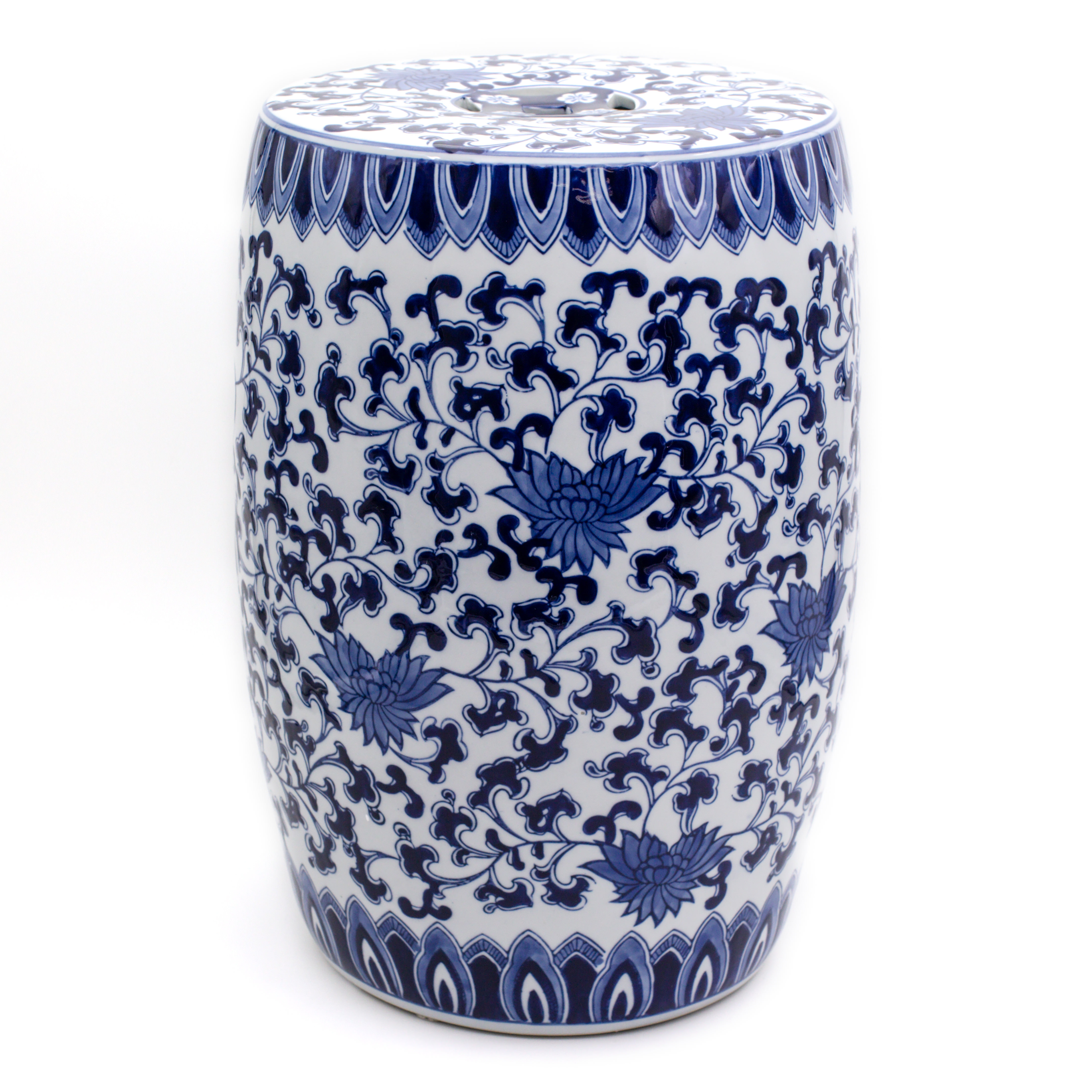 Euro Ceramica Blue Garden Ceramic Garden Stool & Reviews - Wayfair Canada