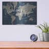 17 Stories 'World Map Collage Deep Wander' By Sue Schlabach, Metal Wall ...