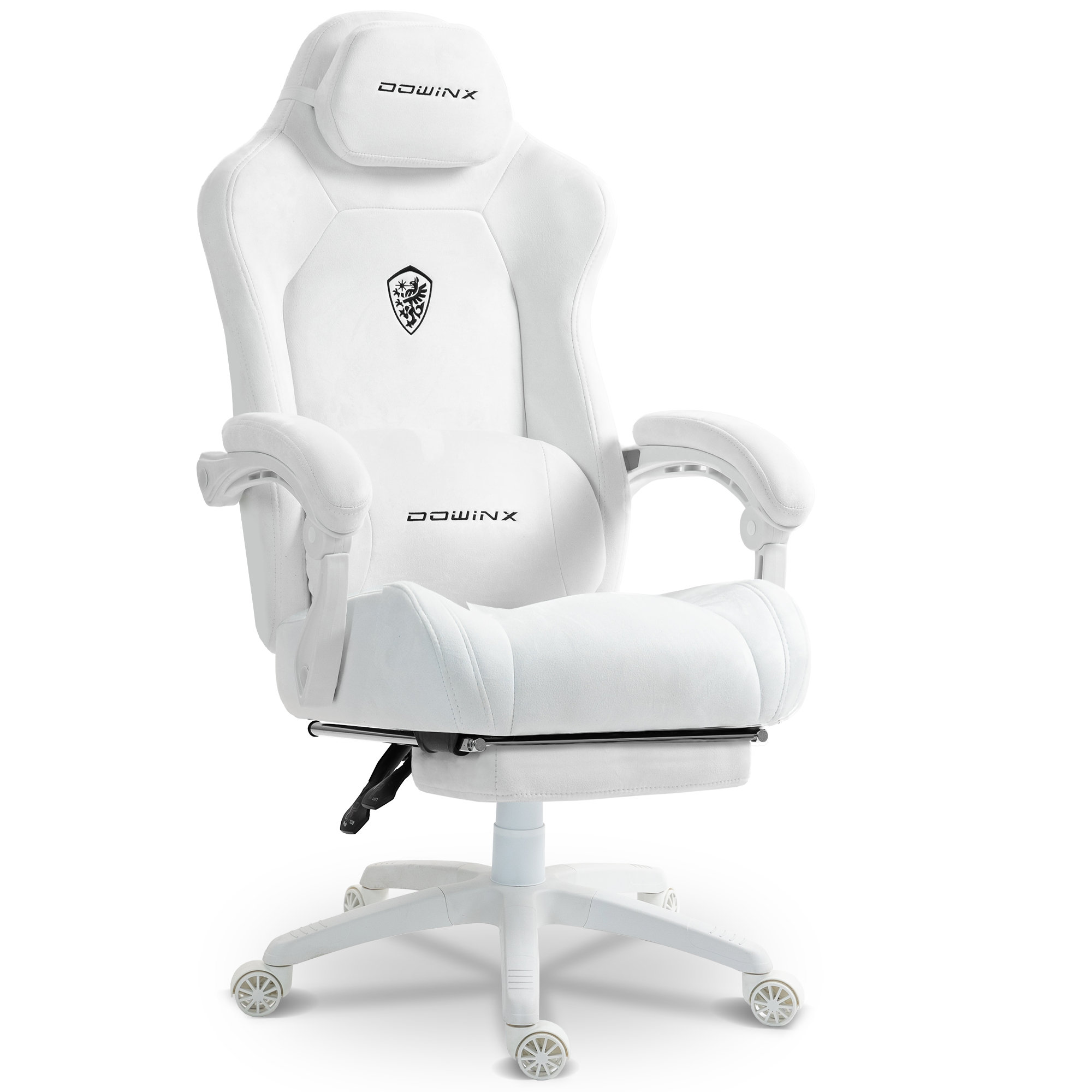 Wrought Studio™ Big and Tall Gaming Chair with Footrest and Suede ...