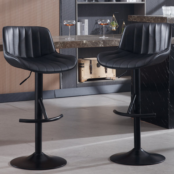 Corrigan Studio® Bar Stools Set of 2, Adjustable Barstools, Counter ...