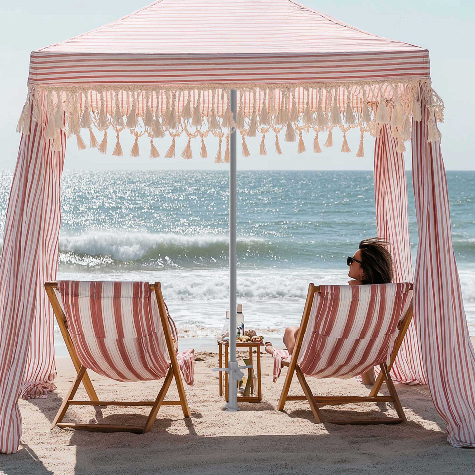 Arlmont & Co. 10" Beach Umbrella Sand Anchor Outdoor Windproof Sand ...