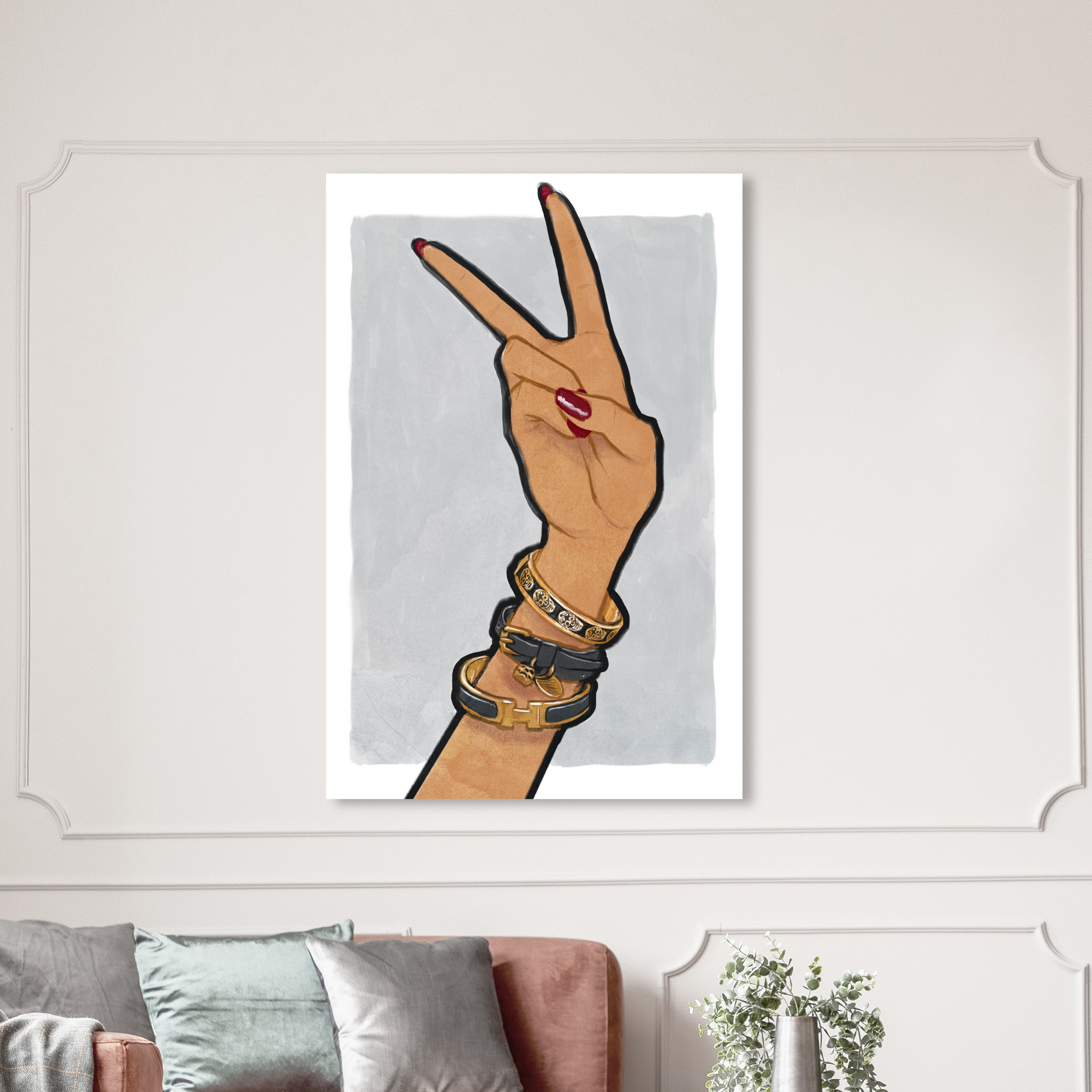 Art Remedy French Bangles Luxe Jewelry - Painting Print | Wayfair