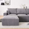 Latitude Run® Grey 5 Boneless Sectional Cloud Couch With Chaise, 113" U ...