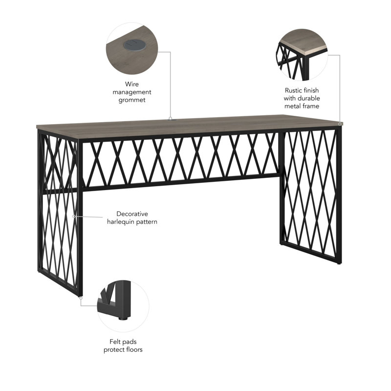 17 Stories Metal Writing Desk | Wayfair