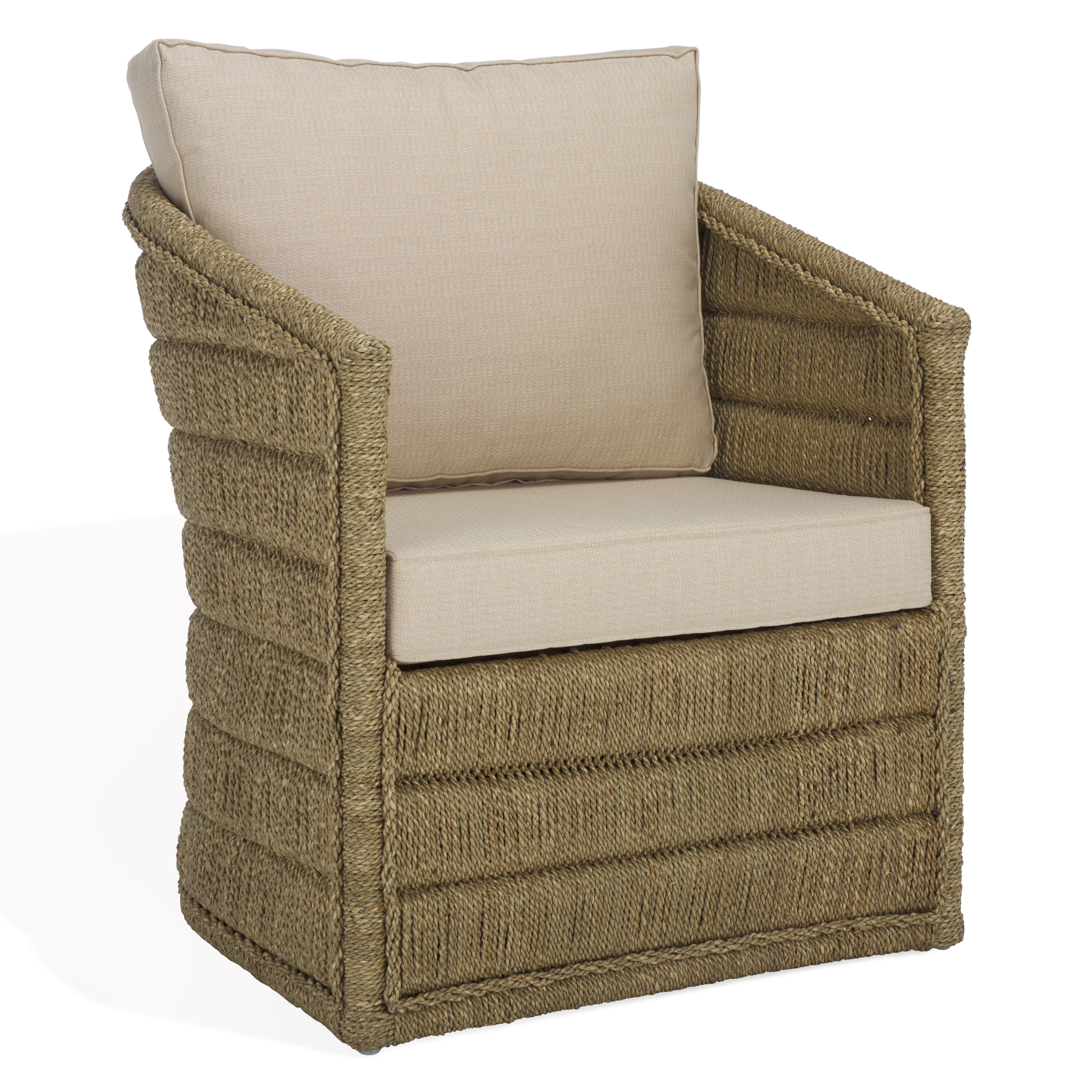 Rosecliff Heights Aikan Woven Sea Grass Accent Chair - Wayfair Canada