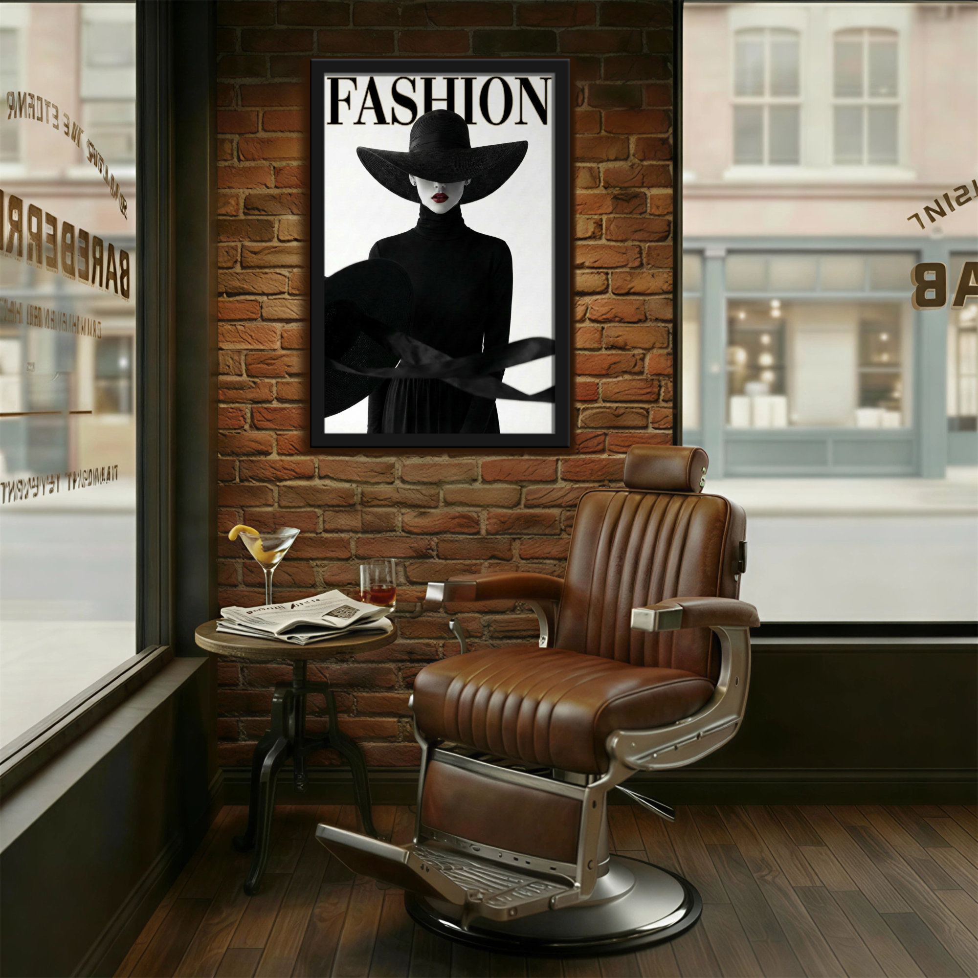 Everly Quinn Fashion Fashion Model In Black Hat And Dress | Wayfair