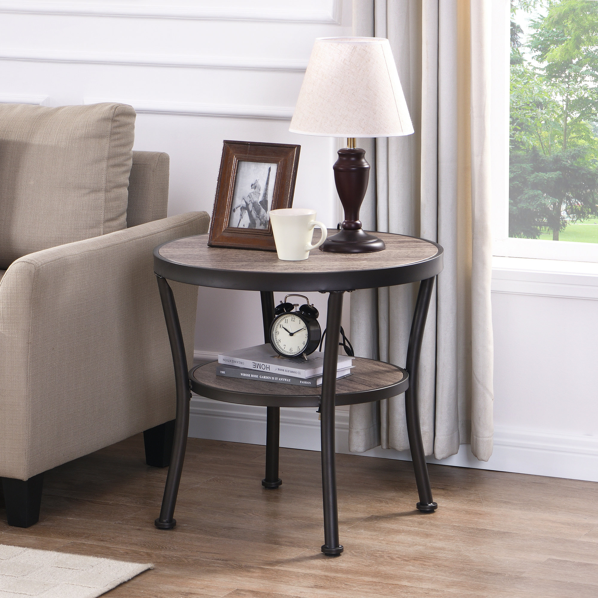 17 Stories Aderes Wood End Table with Storage & Reviews - Wayfair Canada