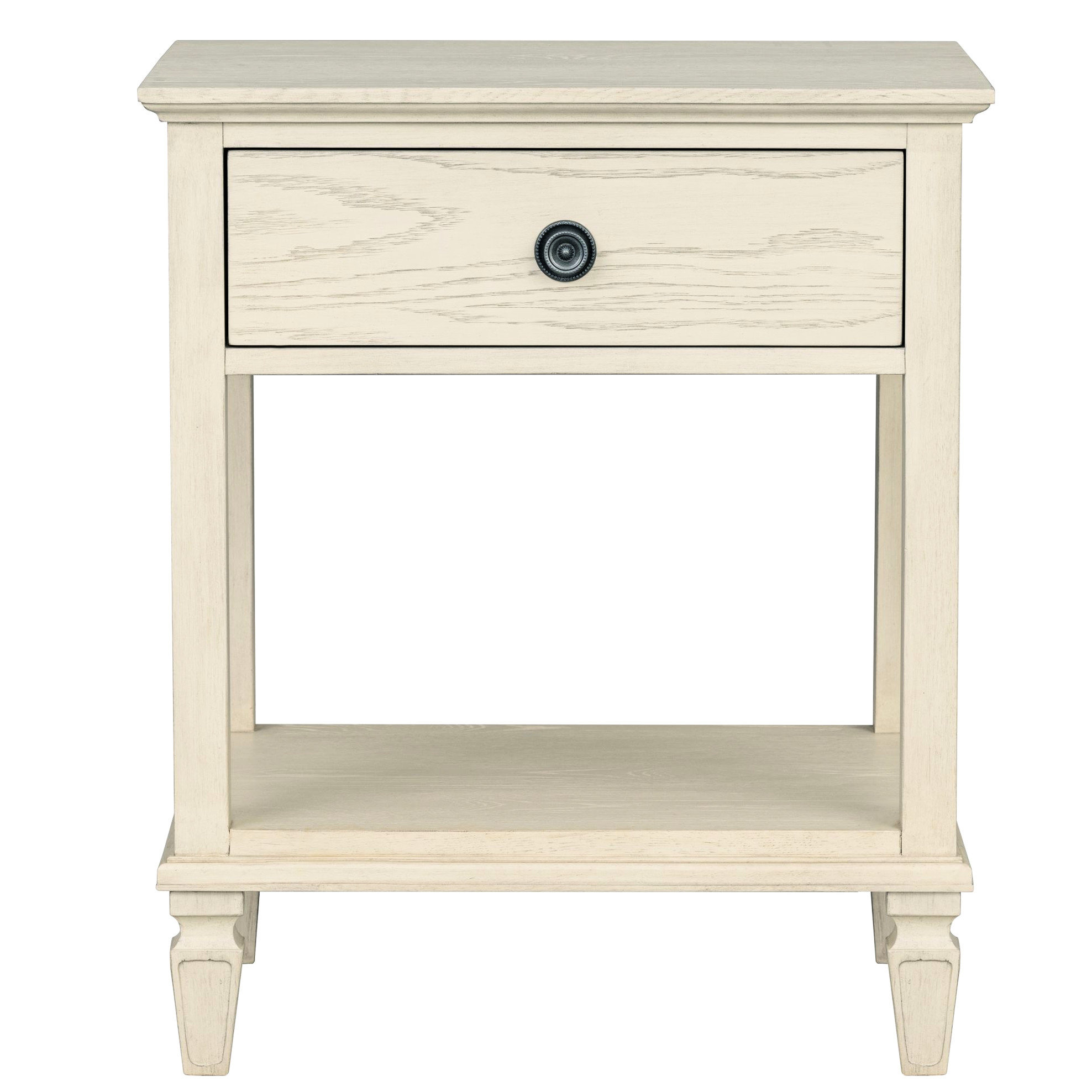 Latitude Run® Night Stand In Reclaimed Grey Tint And Shade, Open ...