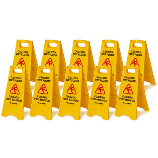 Alpine Industries Caution Wet Floor Sign & Reviews | Wayfair