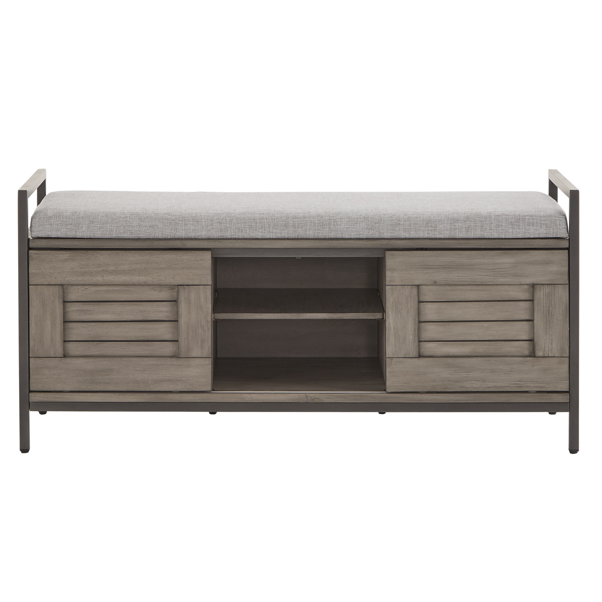 Gracie Oaks Meisha Cabinet Storage Bench & Reviews | Wayfair