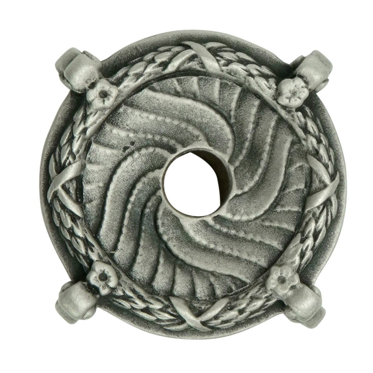 Carpe Diem Hardware Americana round escutcheon with corbels in finish ...