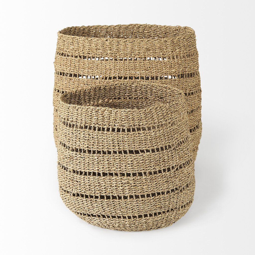 ZeaZu 3 Piece Wicker Basket Set - Wayfair Canada