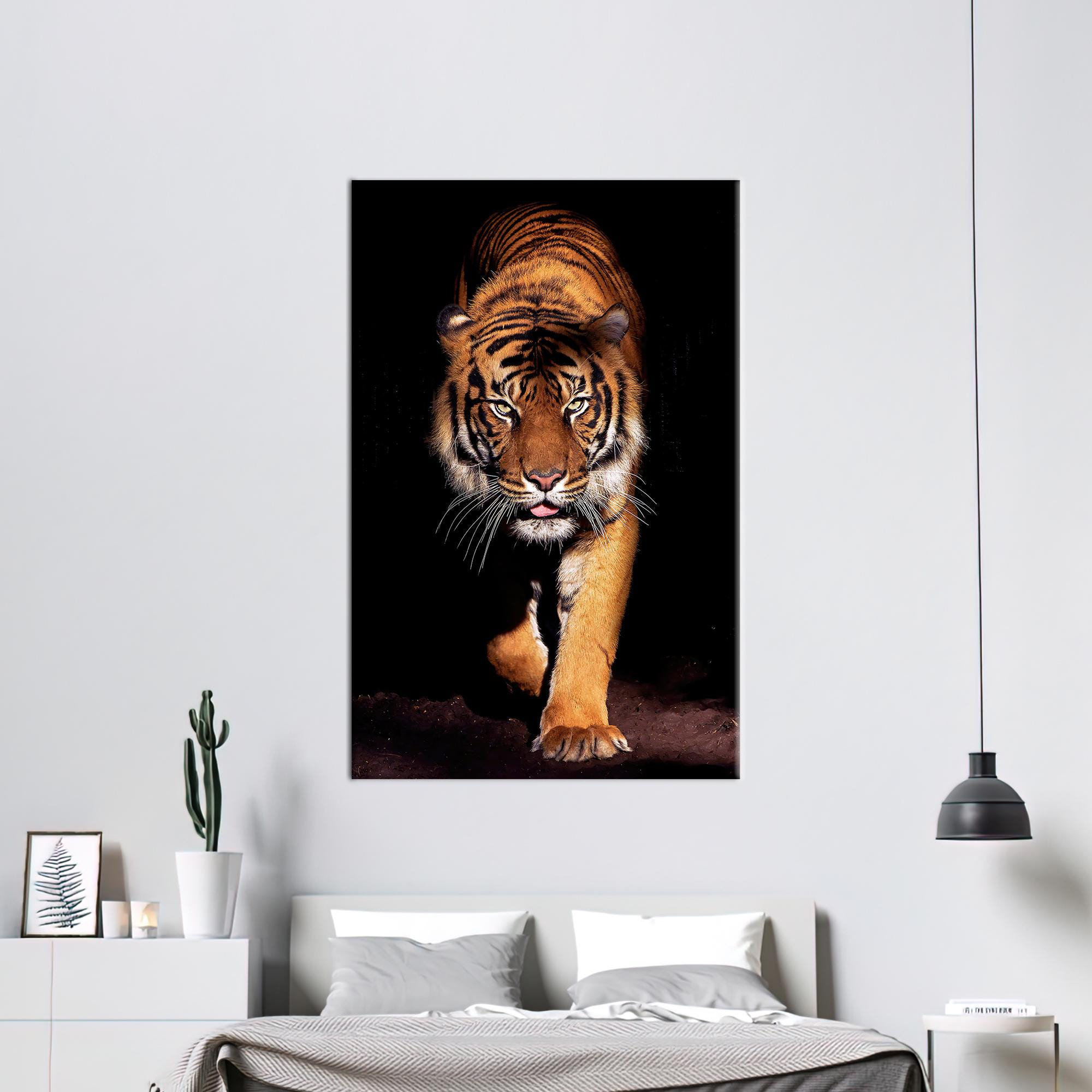 kayra export Striking 3D Tiger Canvas Art Perfect for Enhancing Your ...