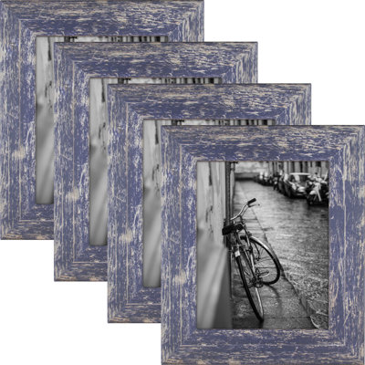 blue wall picture frames