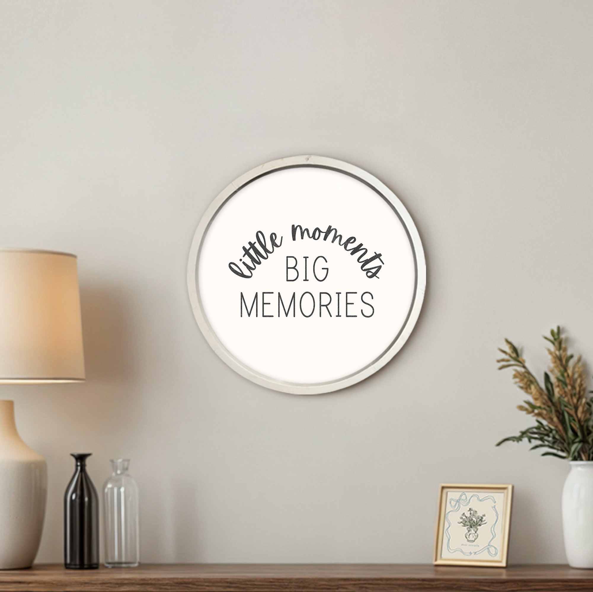 Trinx Little Moments Big Memories Framed On MDF Print | Wayfair