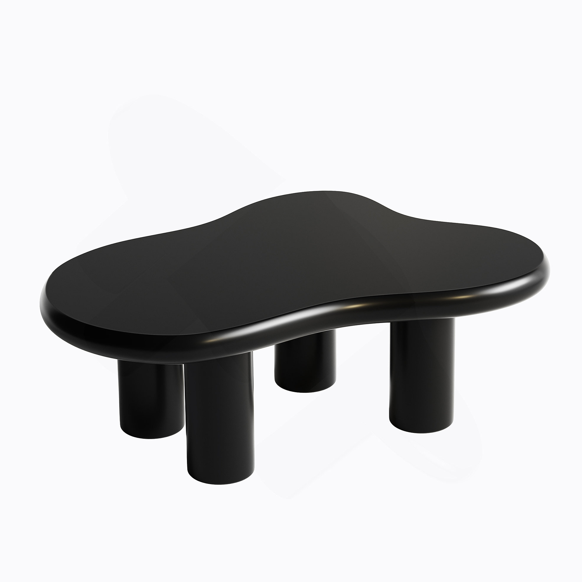 Ivy Bronx Cloud Coffee Table, Cute Coffee Table with 4 Solid Legs ...