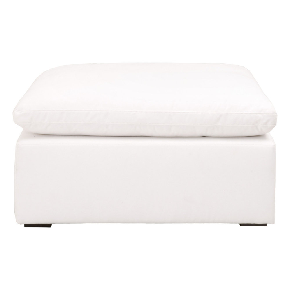 Hokku Designs Livesmart Performance Fabric White Modular Ottoman ...