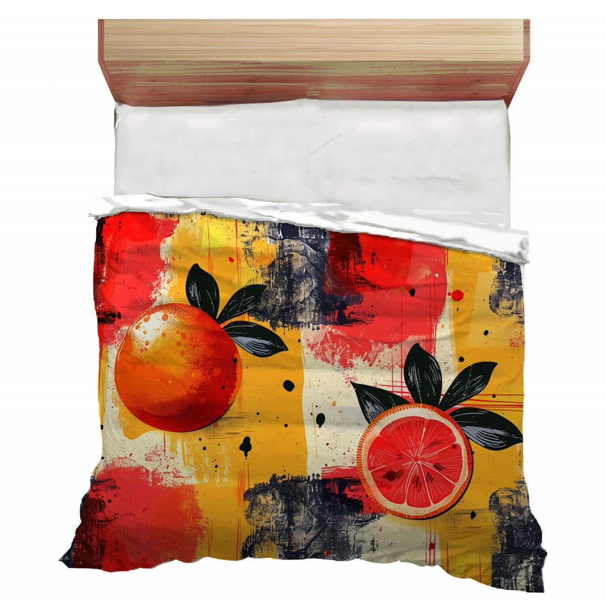 VisionDecor Fruit Illustration Bedding Art Duvet Cover Vivid Imagery ...