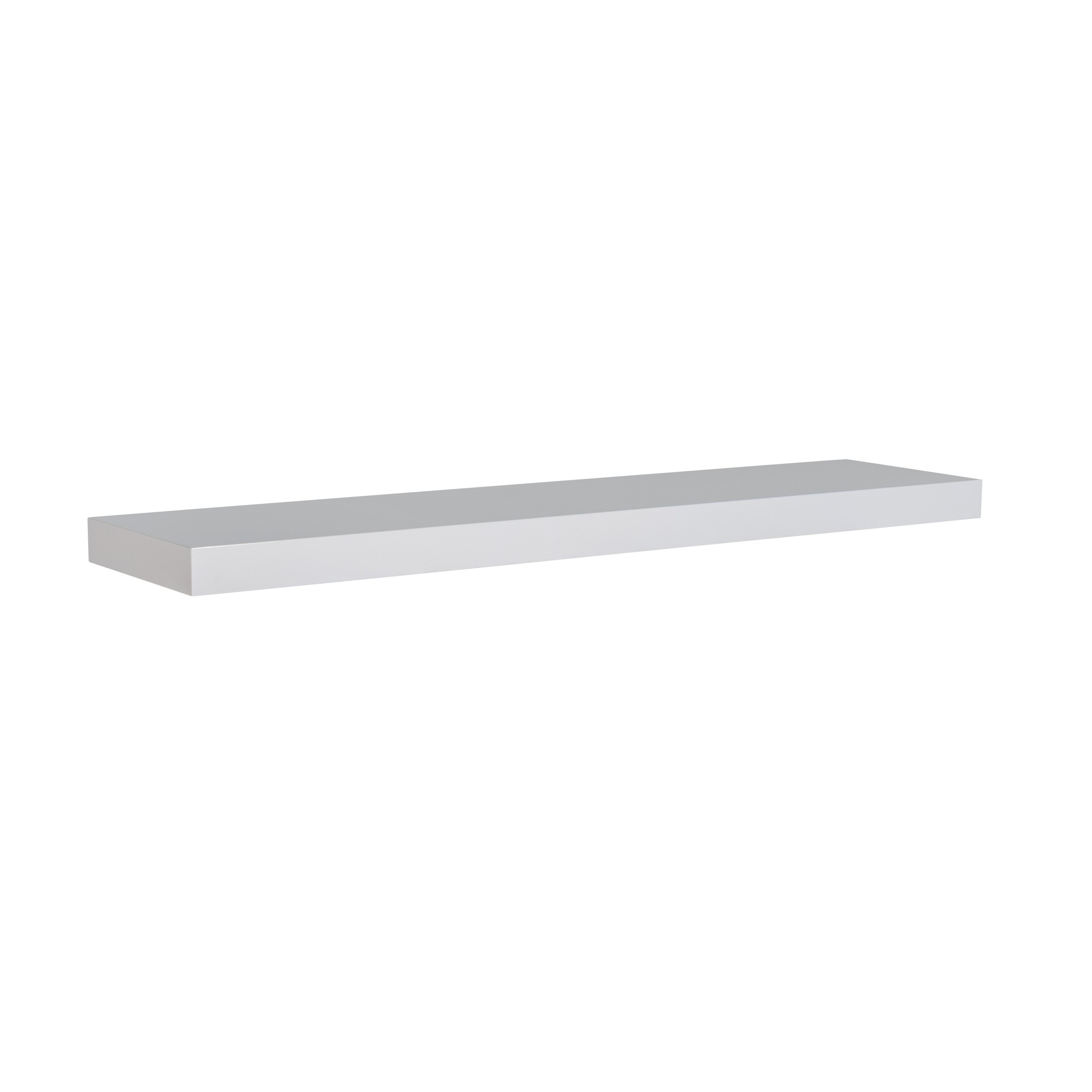 Latitude Run® Funkley 75" White Wooden Floating Shelf - Wayfair Canada