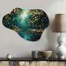 Design Art Bold Forest Emerald Canopy III - Forest Cloud Shape ...