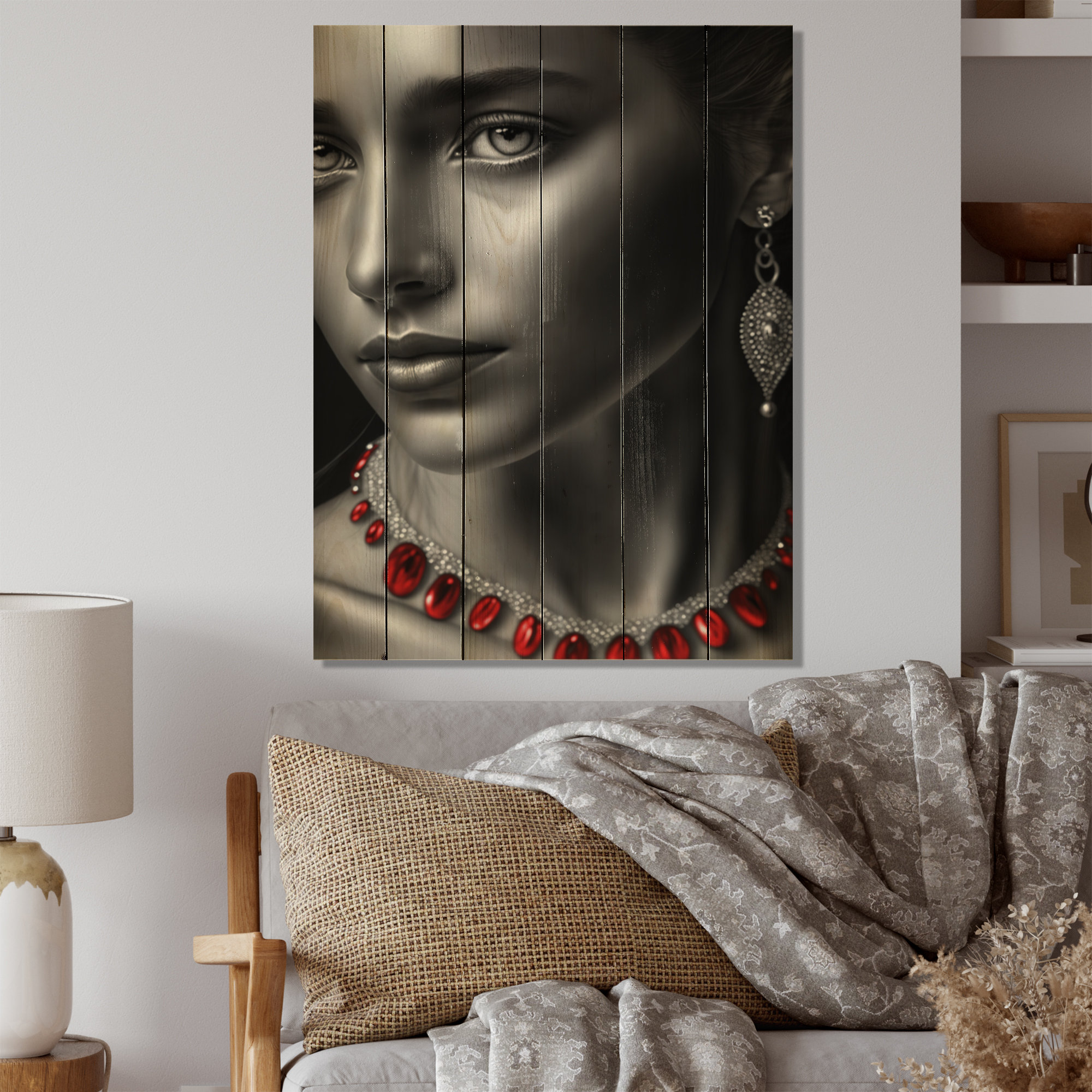 Everly Quinn The Lady With The Red Ruby I - Woman Sensual Print on ...