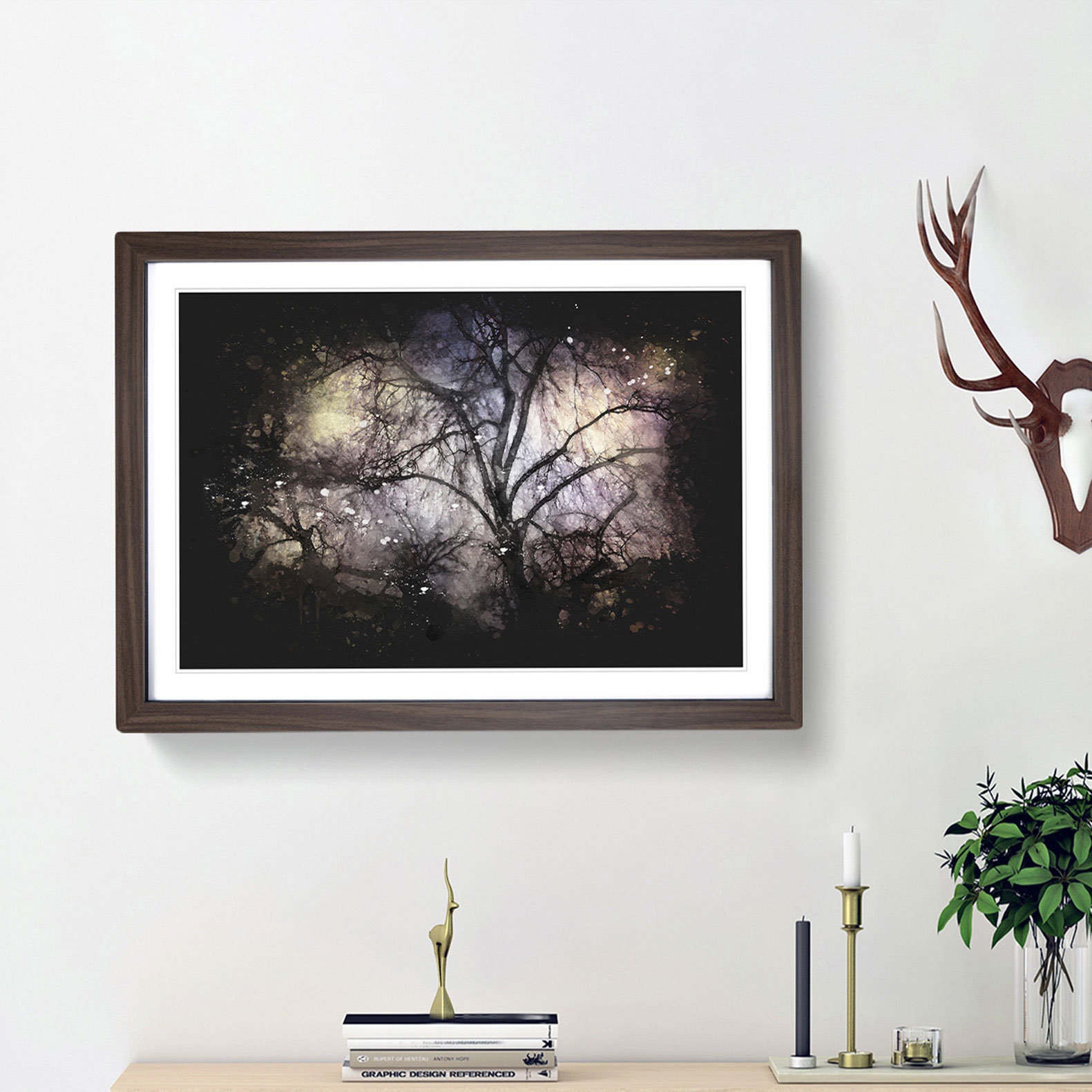 East Urban Home Weeping Willow Tree - Picture Frame Graphic Art Print ...