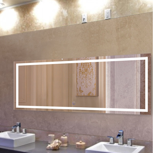 Ivy Bronx Hitchin Flat LED Wall Mirror & Reviews | Wayfair