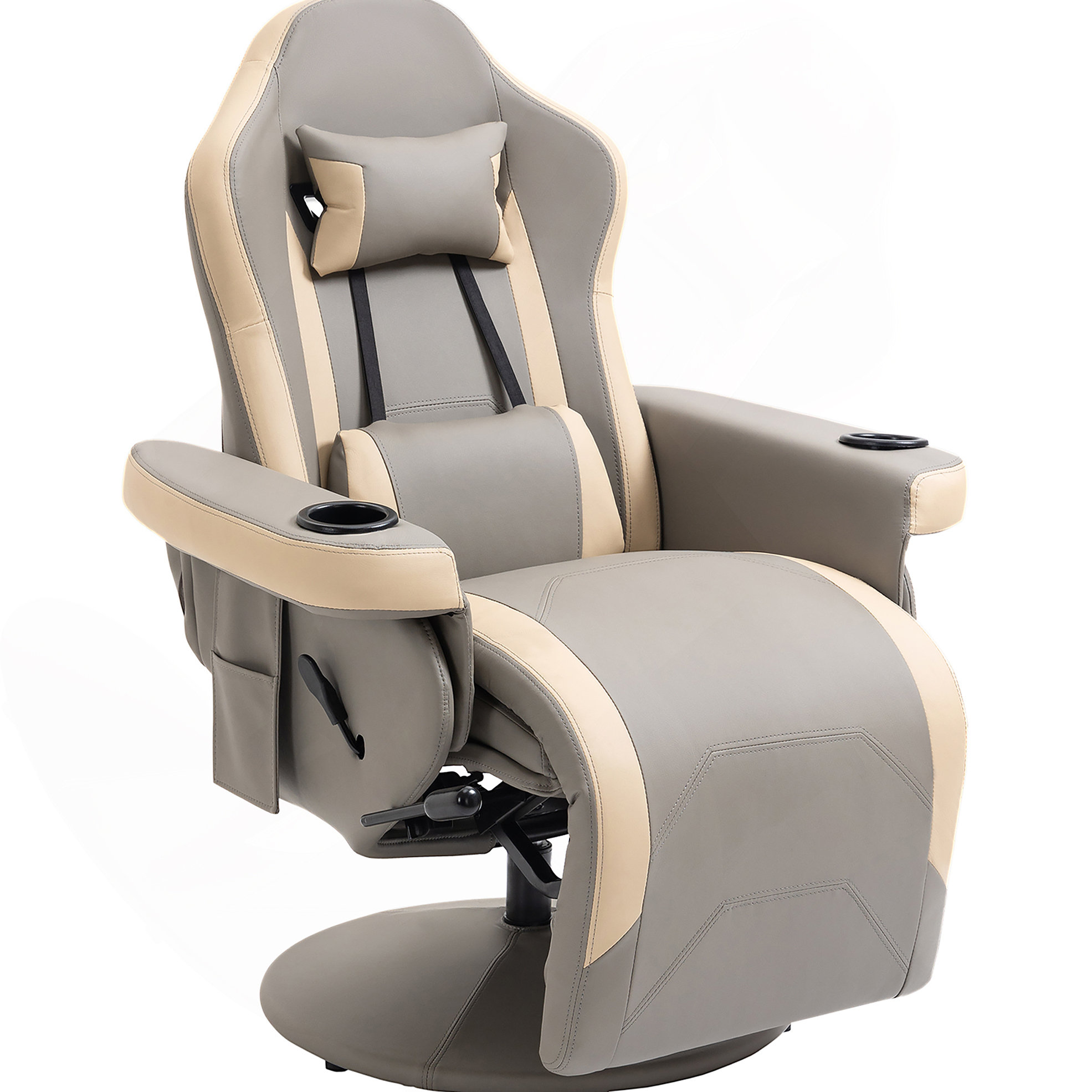 Brayden Studio® Manual Recliner Armchair, Lounge Chair, Adjustable Leg ...