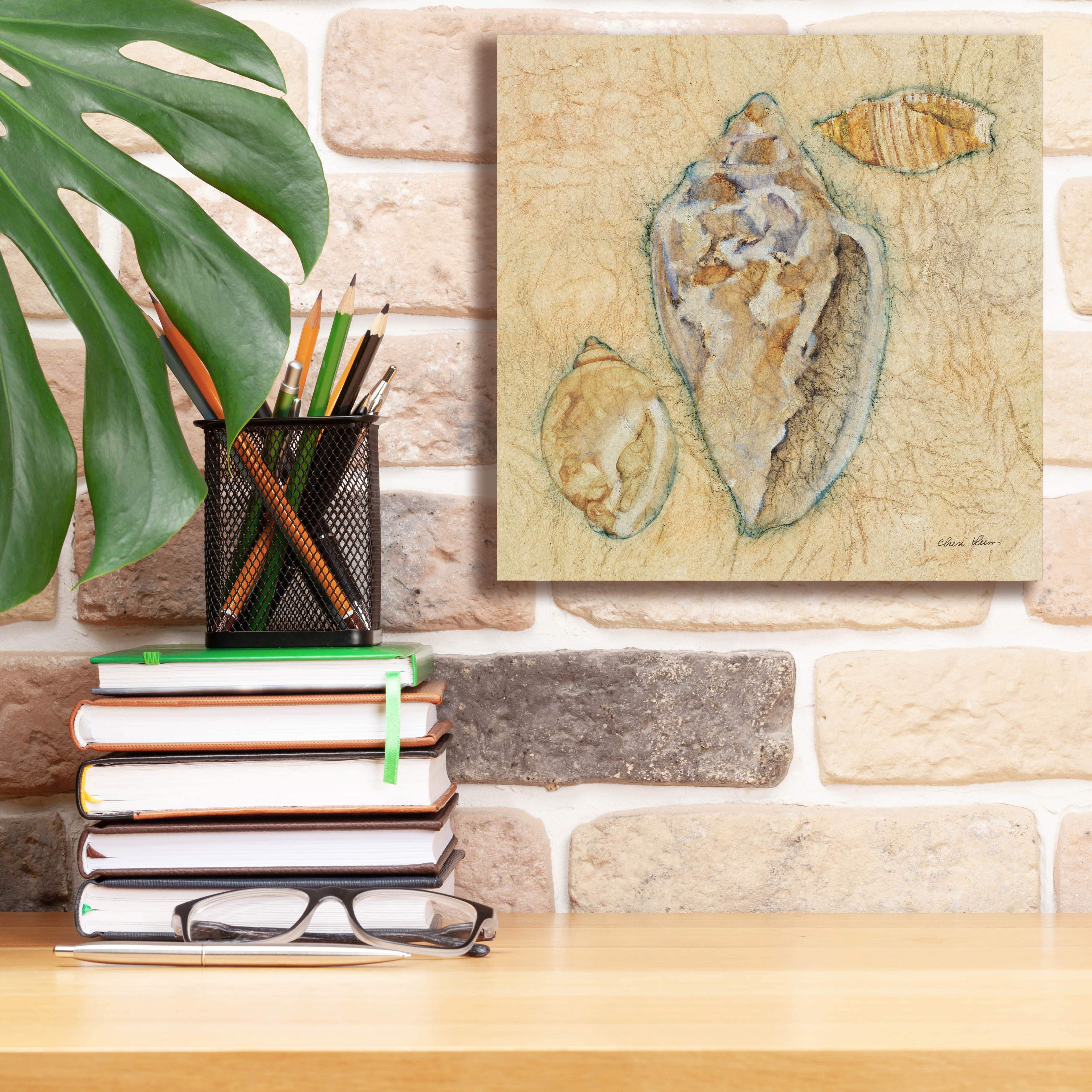 Epic Graffiti 'Shells 4' by Cheri Blum Canvas Wall Art, 12" x 12" | Wayfair