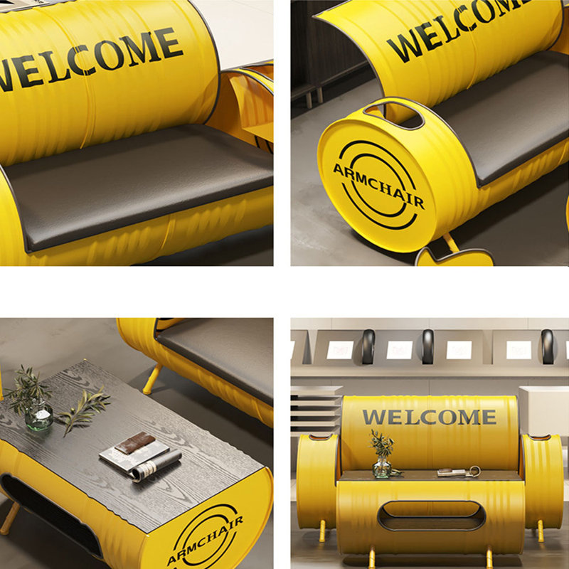 Trinx Kajah 4 - Piece Faux Leather Living Room Set | Wayfair