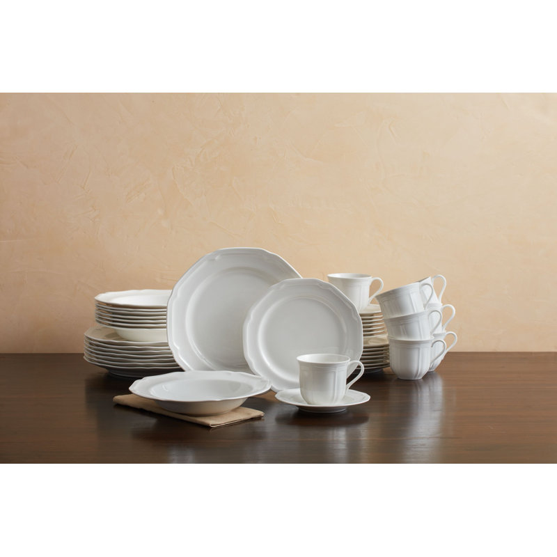 Mikasa Antique White 40-Piece Dinnerware Set, Service for 8 & Reviews ...