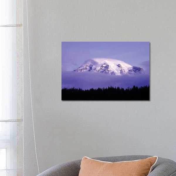 Union Rustic USA, Washington, Mt. Rainier National Park. Clouds On Mt ...