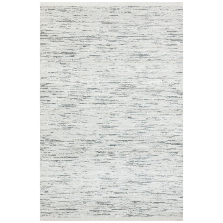 Williston Forge Vallejo Grey Abstract Acrylic Machine Made Area Rug ...
