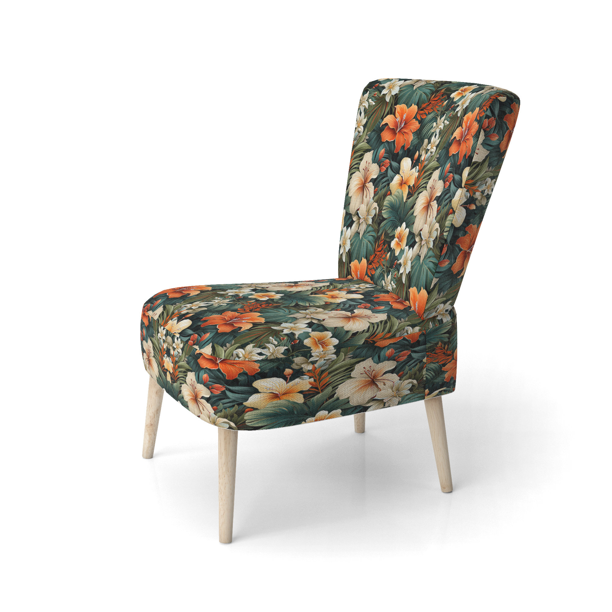 Red Barrel Studio® Tropical Greens Warm Earth Tones III - Upholstered ...