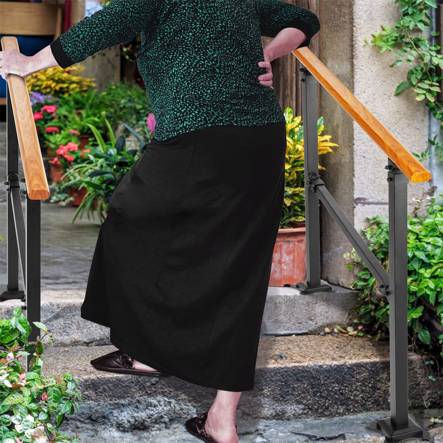 YNV Outdoor Stair Railing 3 Steps Indoor Stair Railing - Wayfair Canada