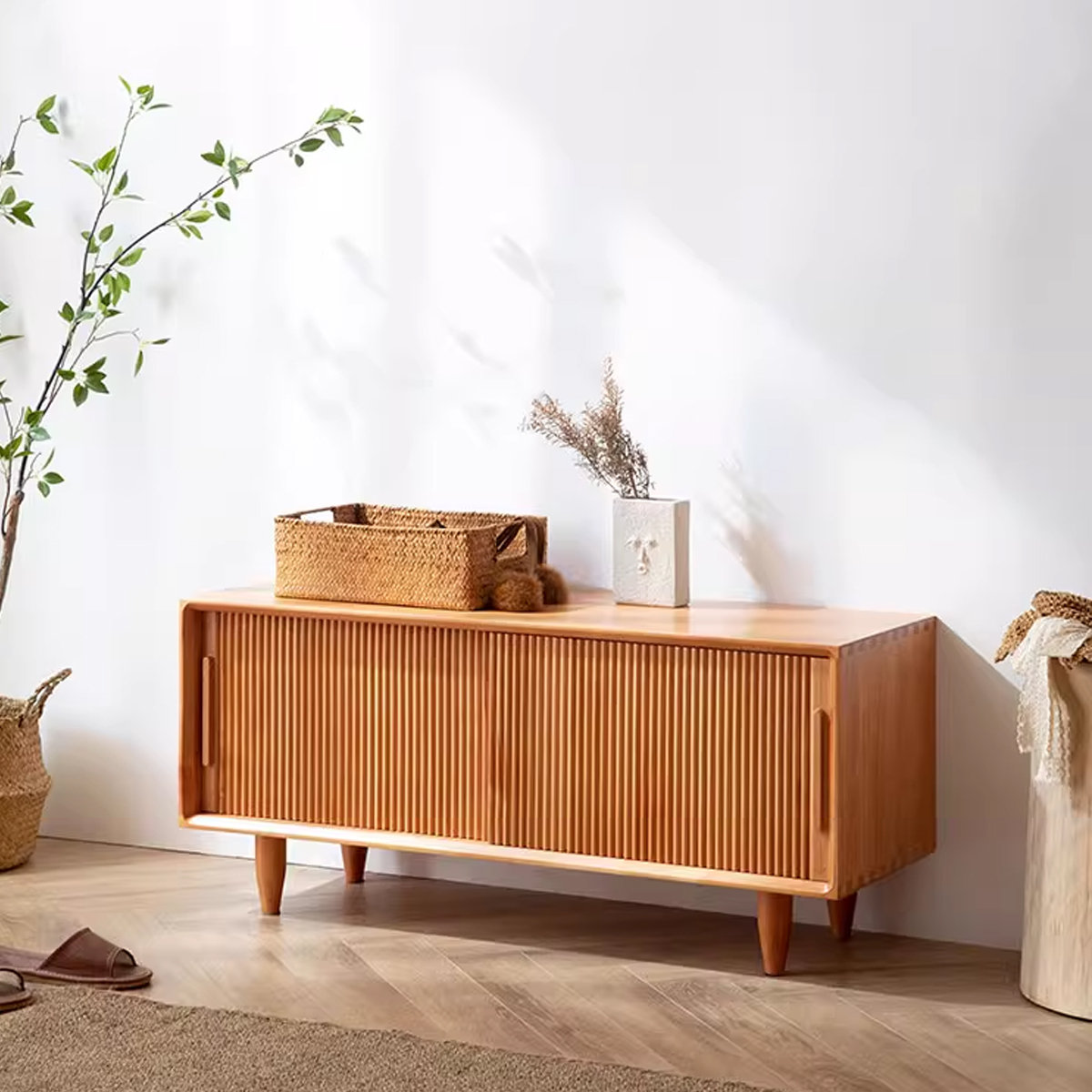 Dainty Table 10 Pair Solid Wood Shoe Storage Cabinet - Wayfair Canada